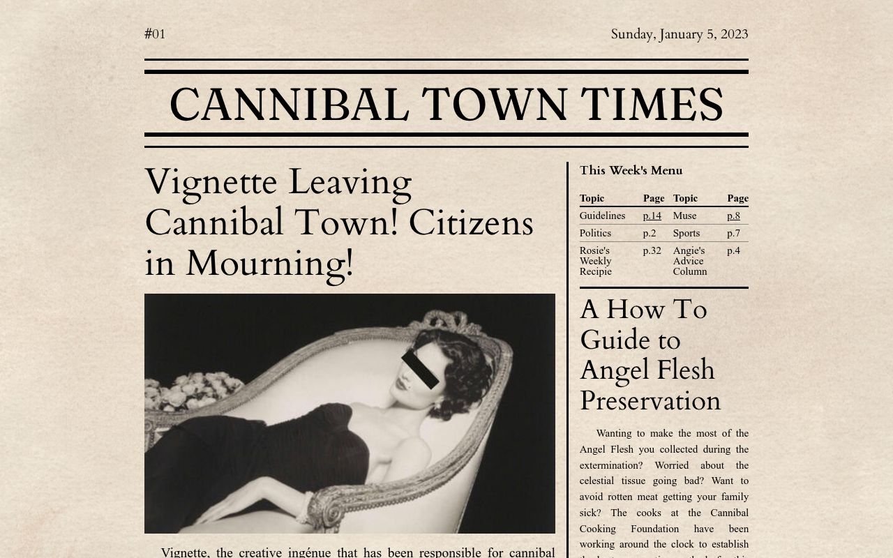 Cannibal Town Times